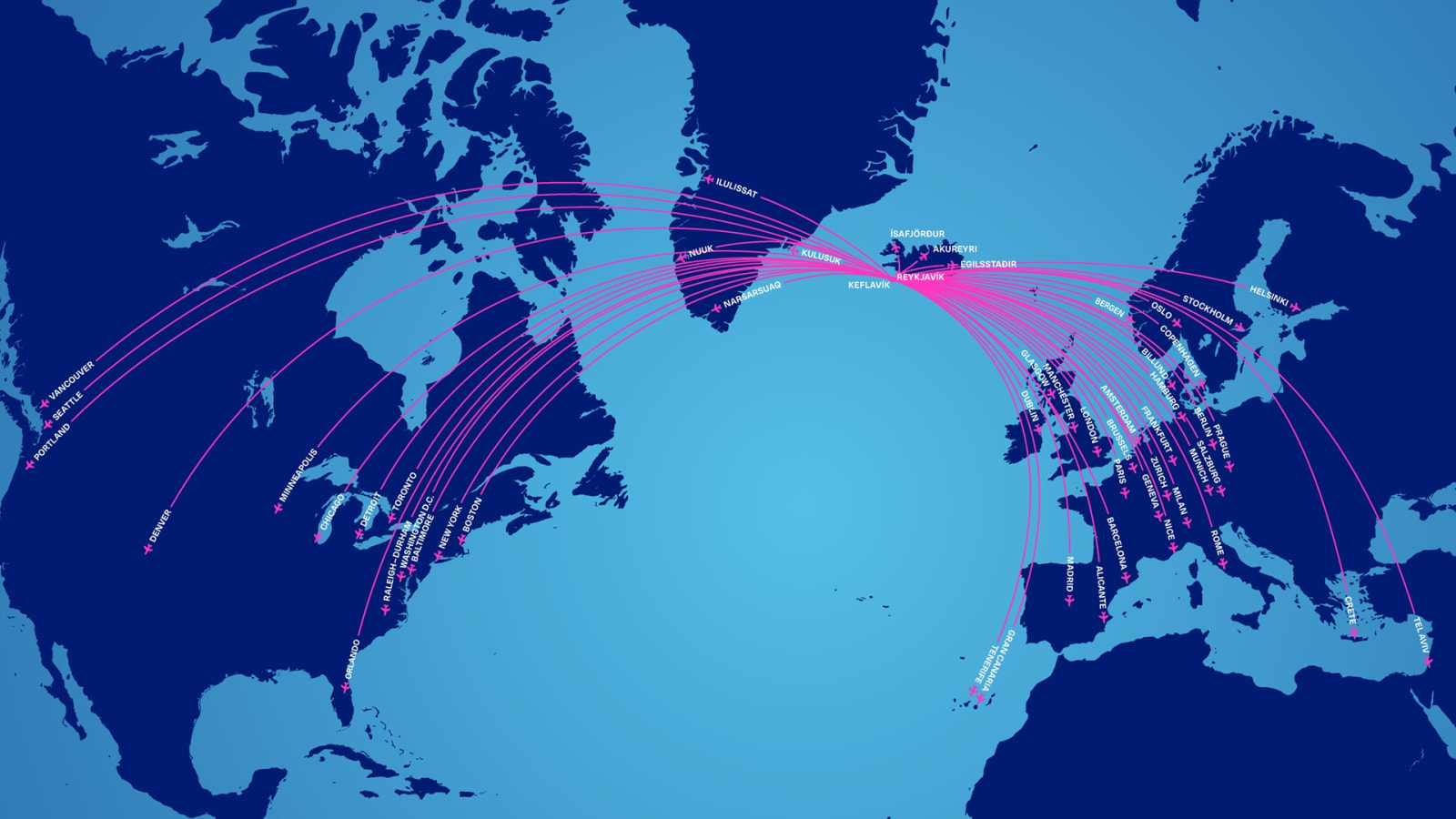 Network and Routemap | Icelandair