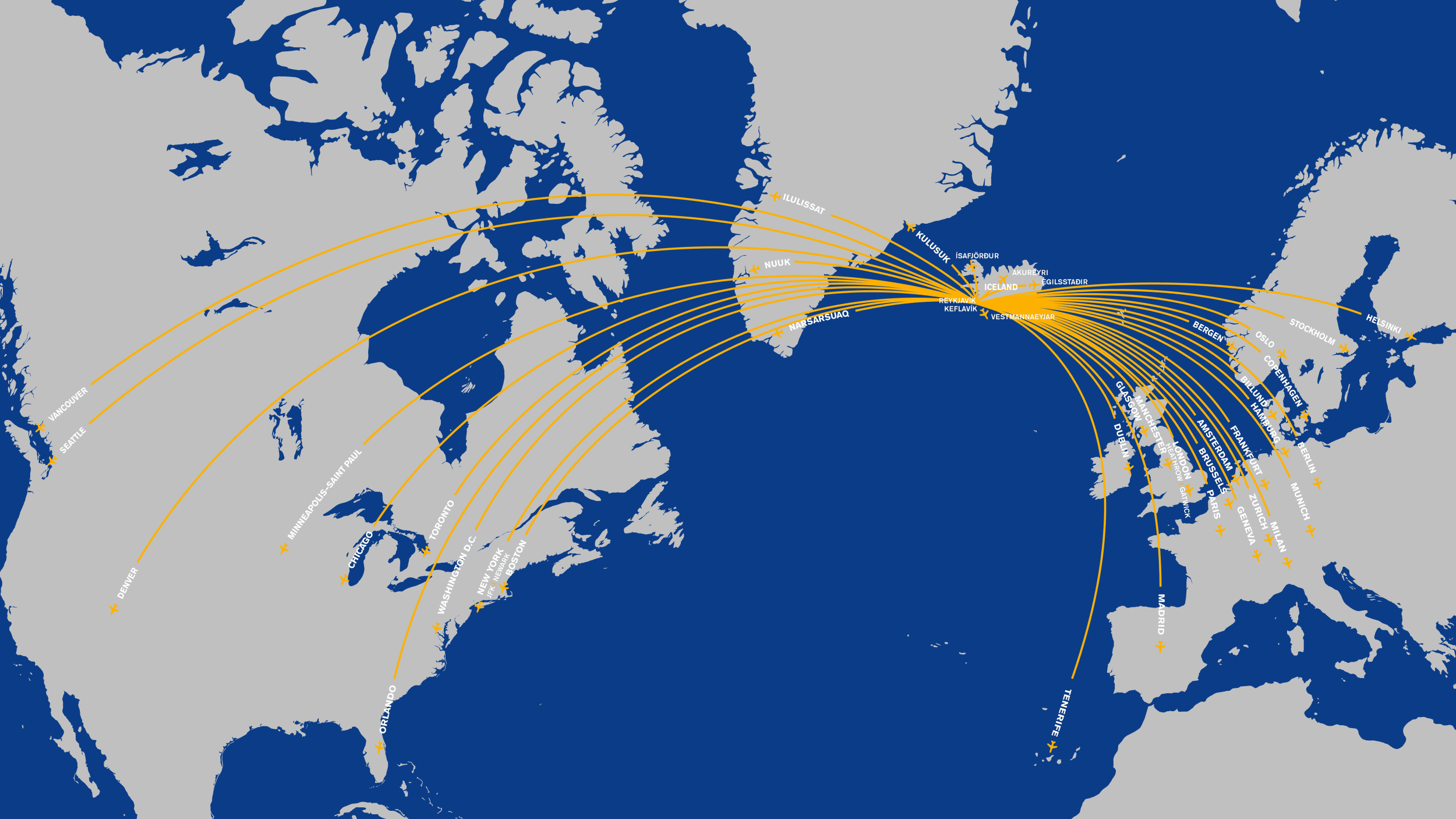 Network and Routemap | Icelandair